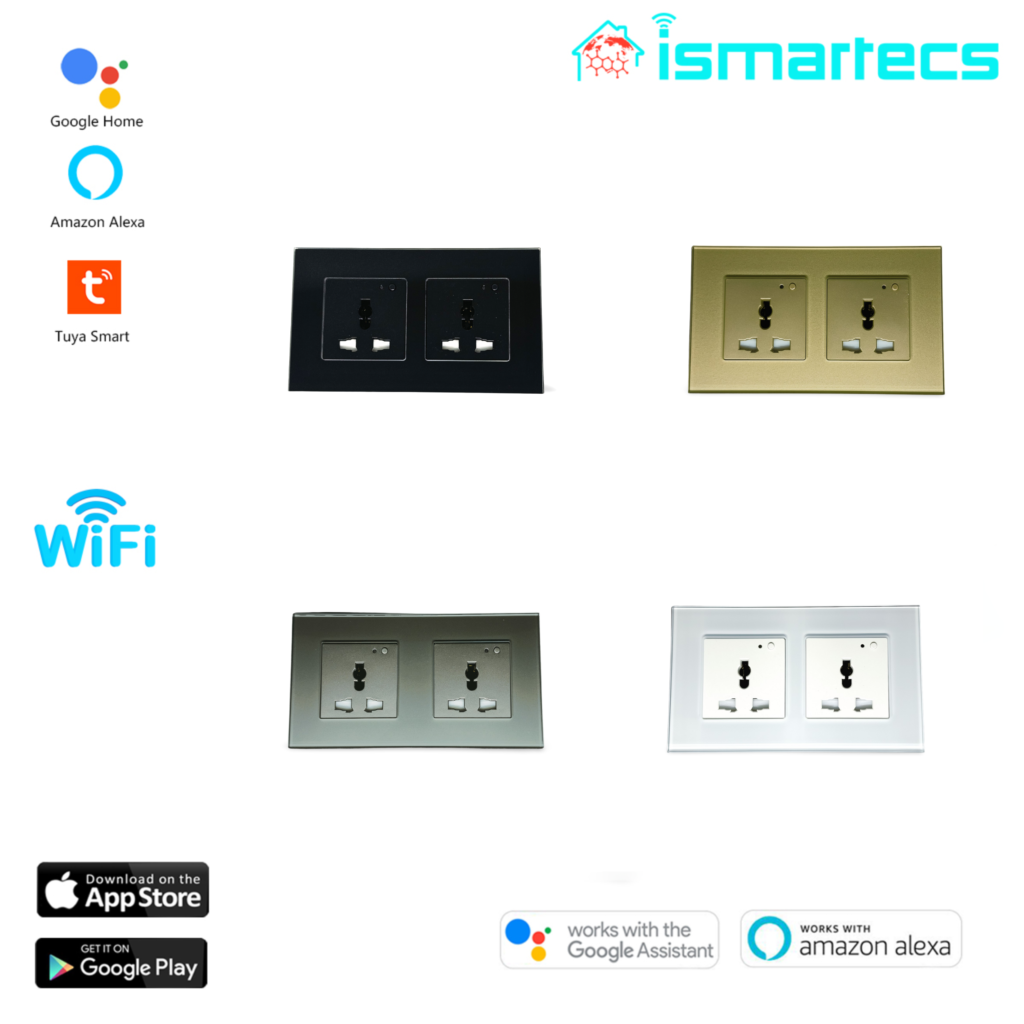 ismartecs Universal Double Smart WiFi Socket - Smart Home Devices ...