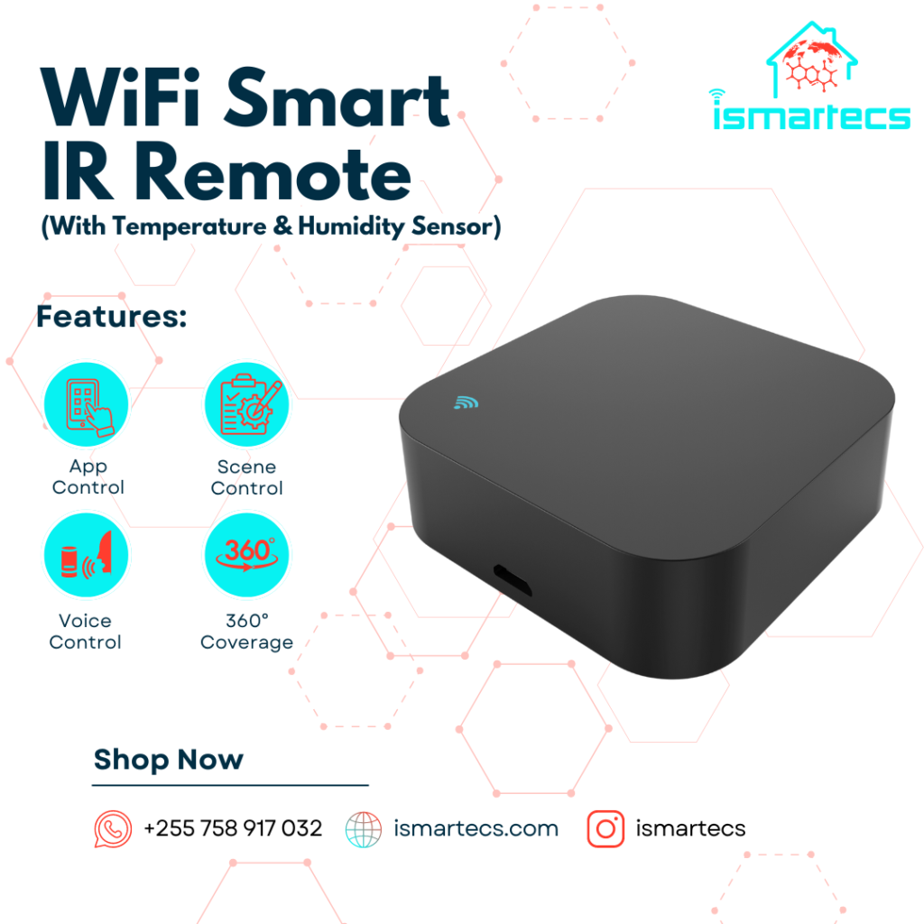 Smart Wi-Fi IR Remote with Temperature & Humidity Sensor - Smart Home Devices | Home Automation